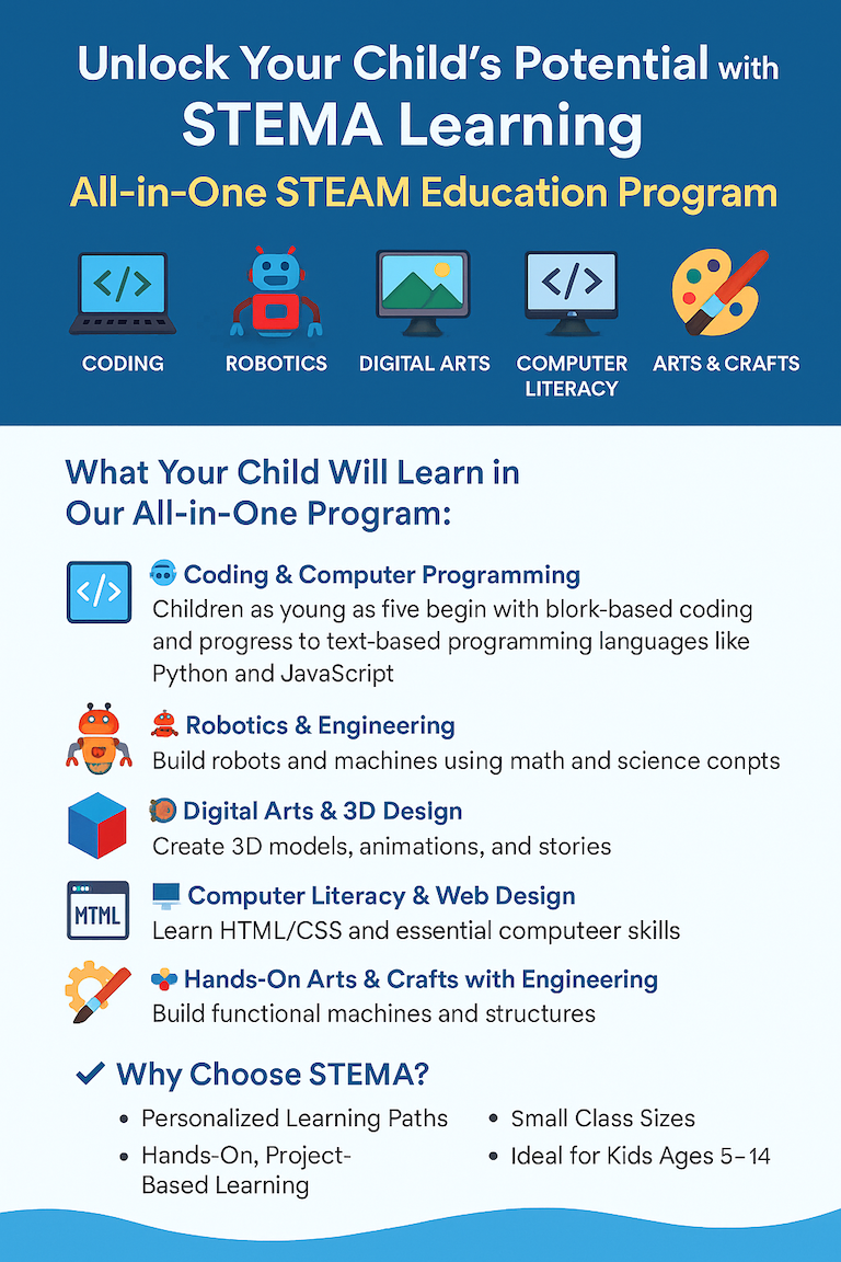 All-in-one STEAM Learning - STEMA Learning Centre - Vancouver